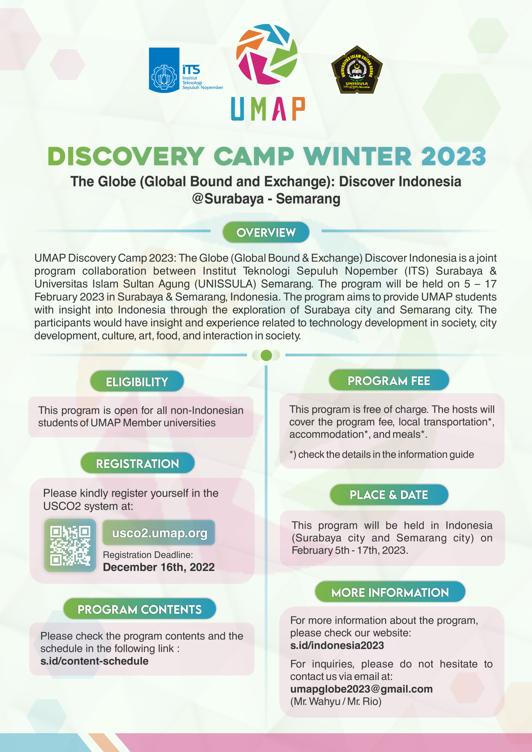 UMAP Discovery Camp 2023: The GLOBE Discover Indonesia - UMAP