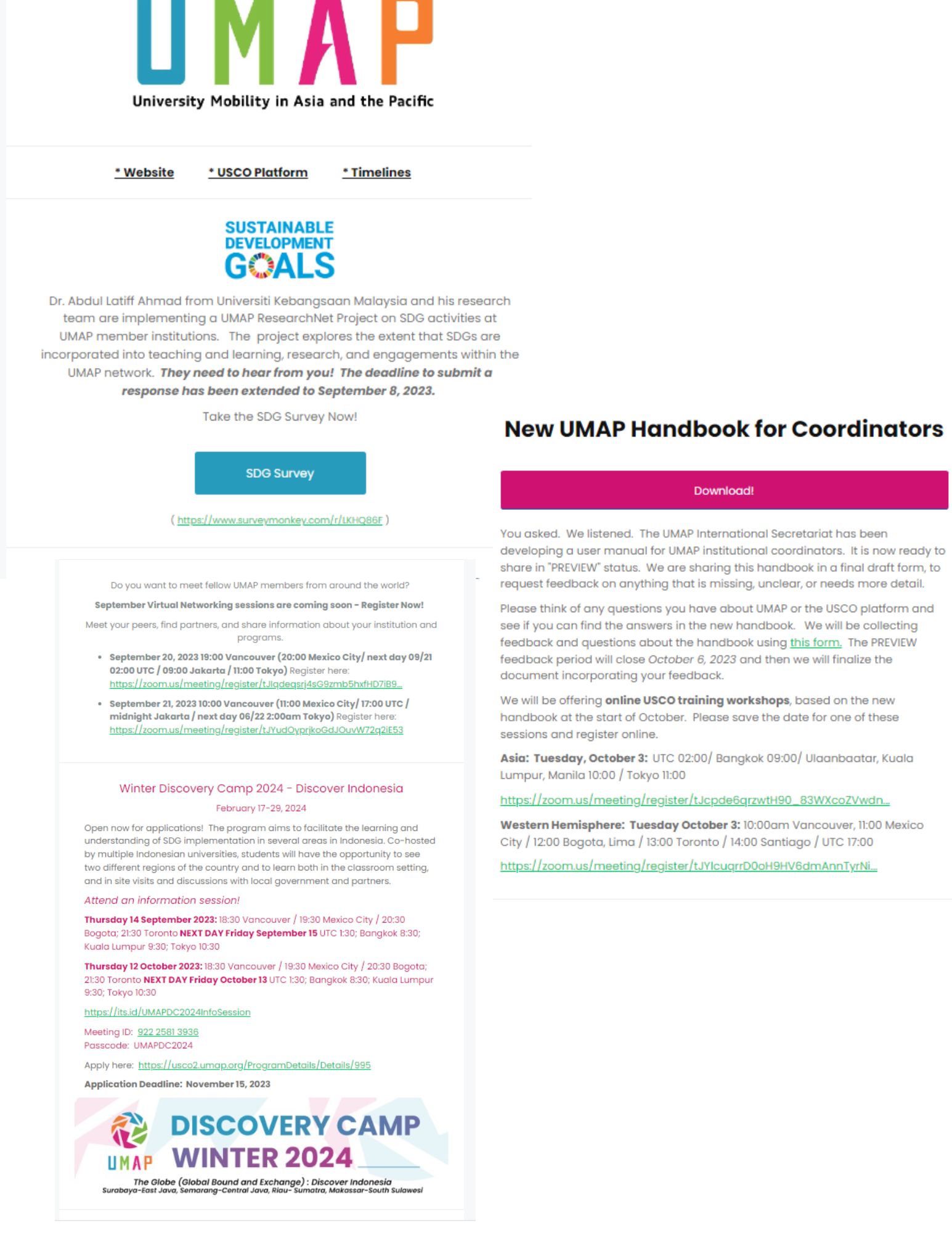 International Secretariat - UMAP